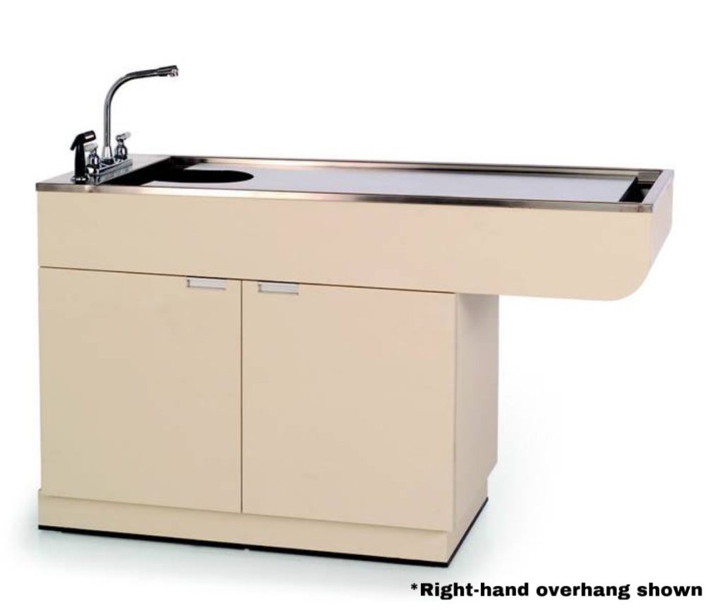 All-Purpose Wet Table 60" with Cabinet and Knee Space | PetLift